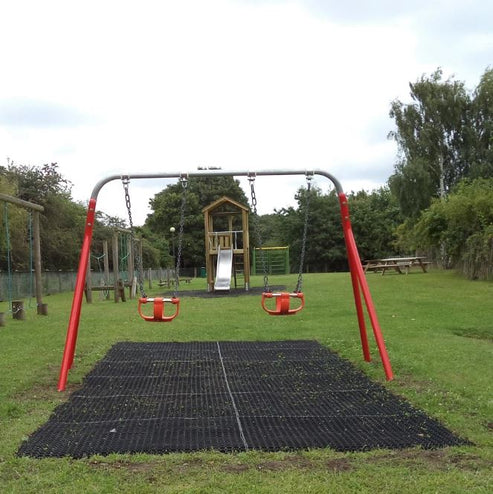 4-Pack Grass Mat Playground & Stable Rubber Matting – Rubber Fit Floors